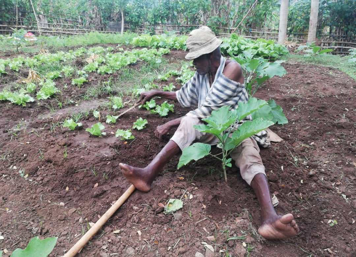 À 75 ans Moussa Said continue ses activités dans le maraîchage